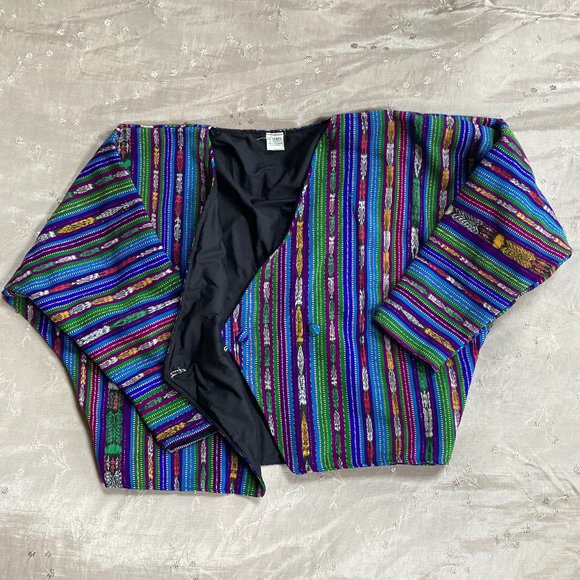 Handmade | Jackets & Coats | Euc Vintage Panajachel Guatemala Woven ...